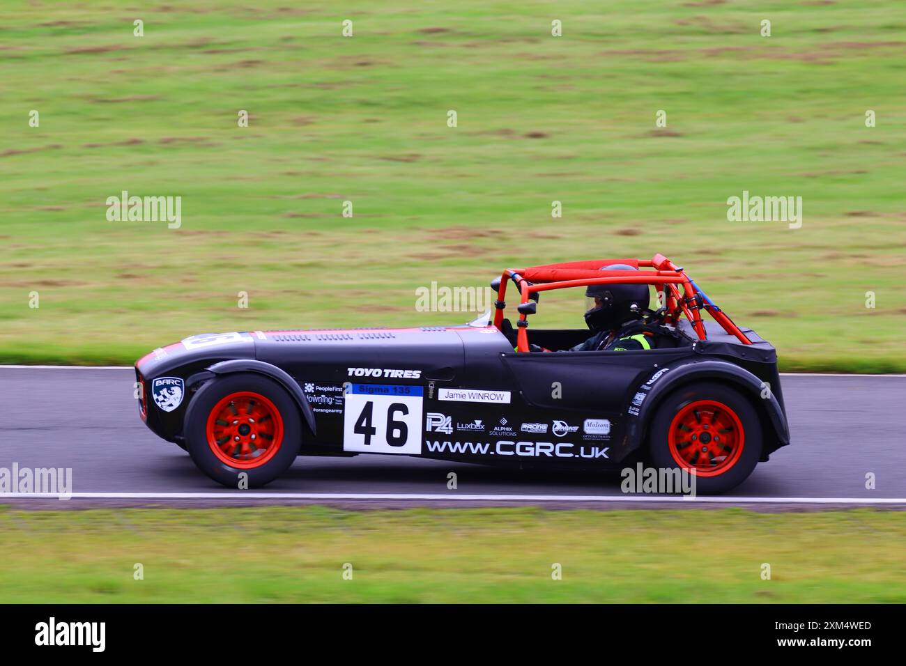 caterham racing cadwell park lincolnshire uk Stock Photo - Alamy
