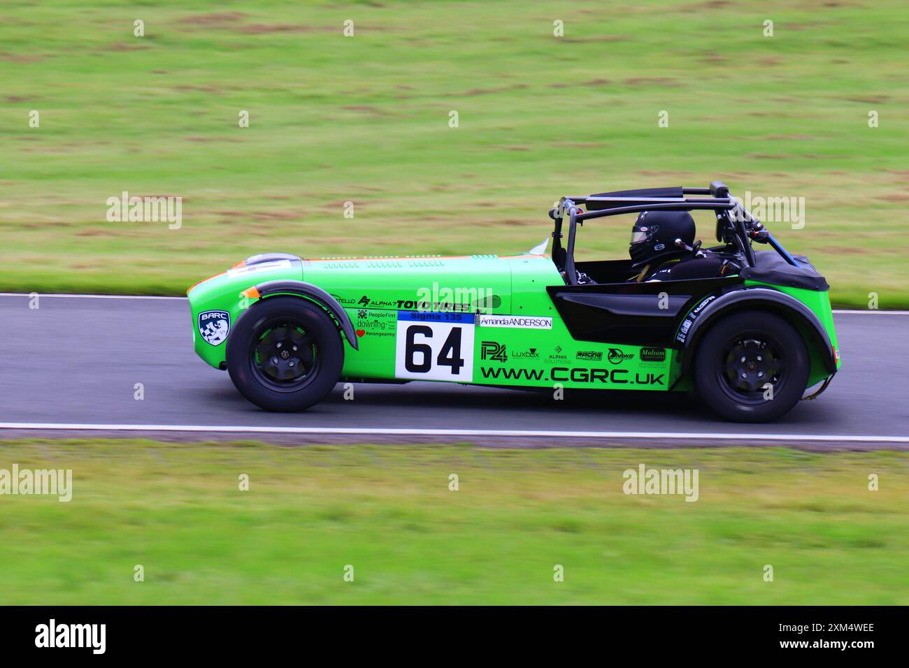 caterham racing cadwell park lincolnshire uk Stock Photo - Alamy