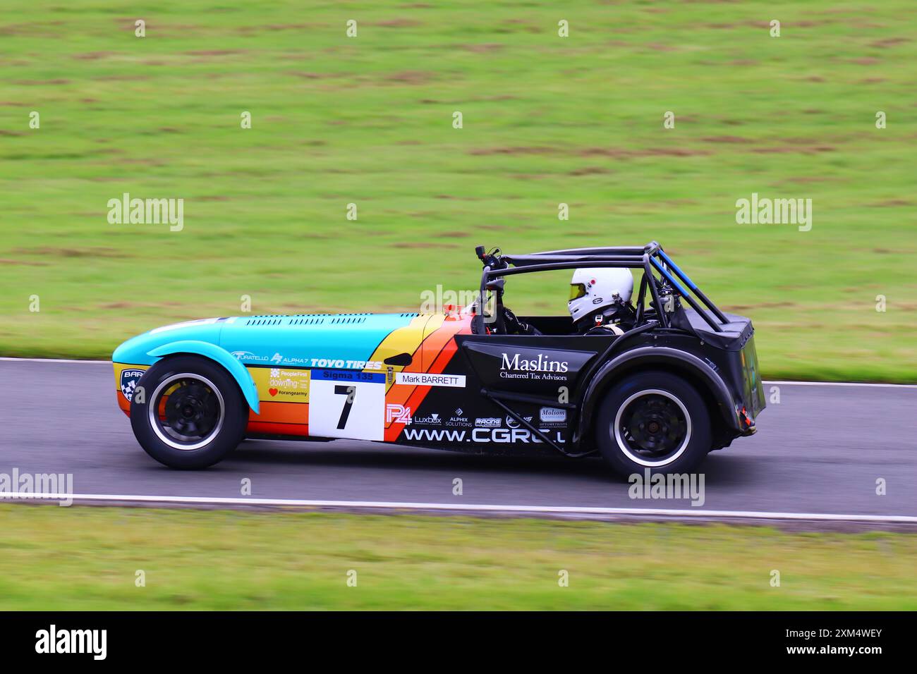 caterham racing cadwell park lincolnshire uk Stock Photo - Alamy