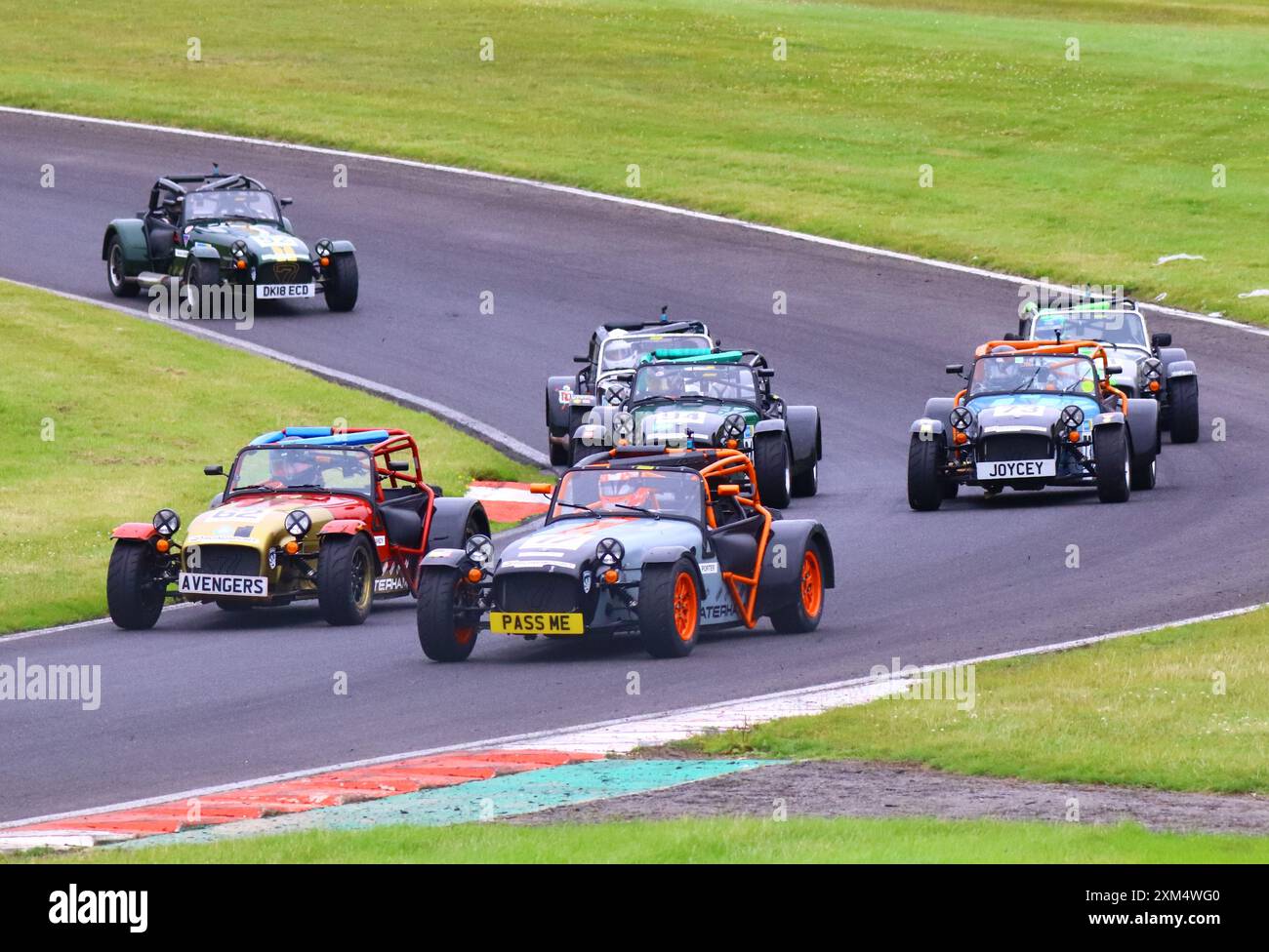 caterham racing cadwell park lincolnshire uk Stock Photo - Alamy
