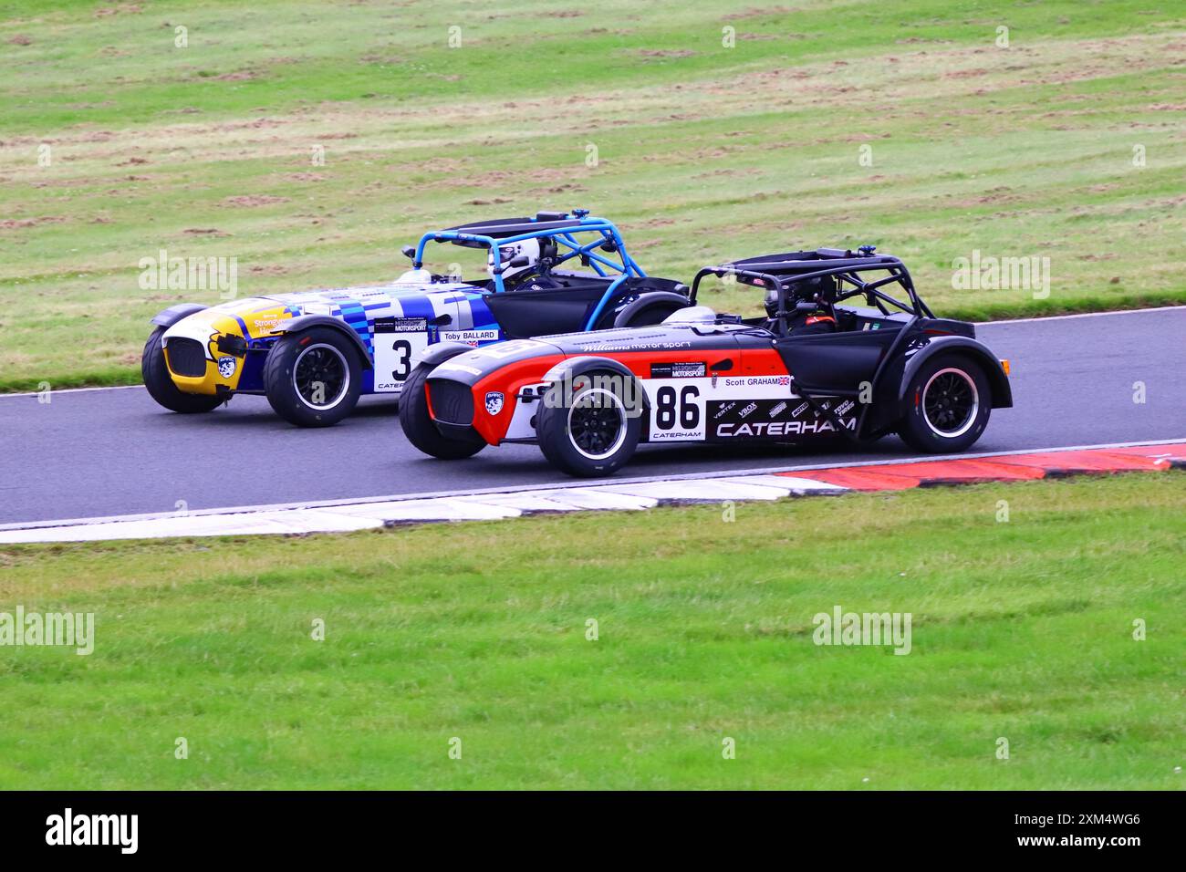 caterham racing cadwell park lincolnshire uk Stock Photo - Alamy