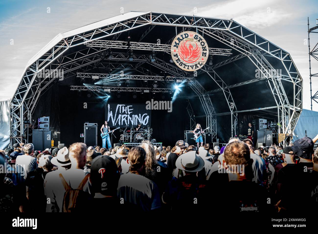 The Warning Rock Band Live Stock Photo - Alamy