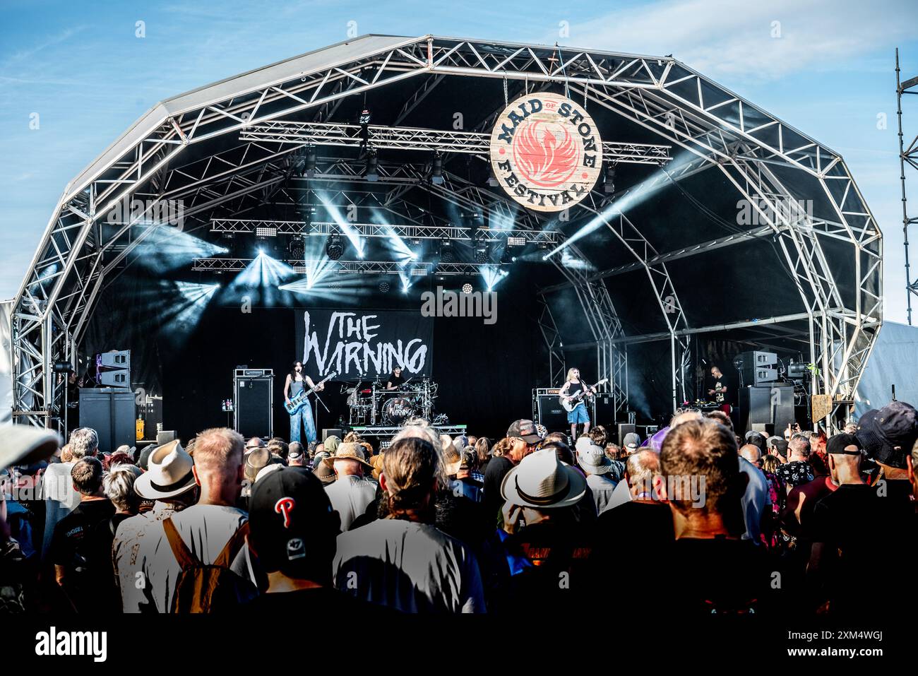 The Warning Rock Band Live Stock Photo - Alamy