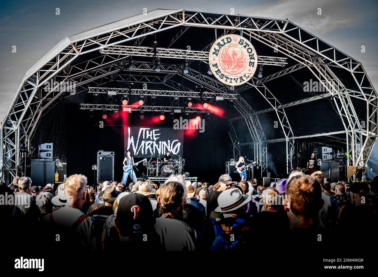The Warning Rock Band Live Stock Photo - Alamy