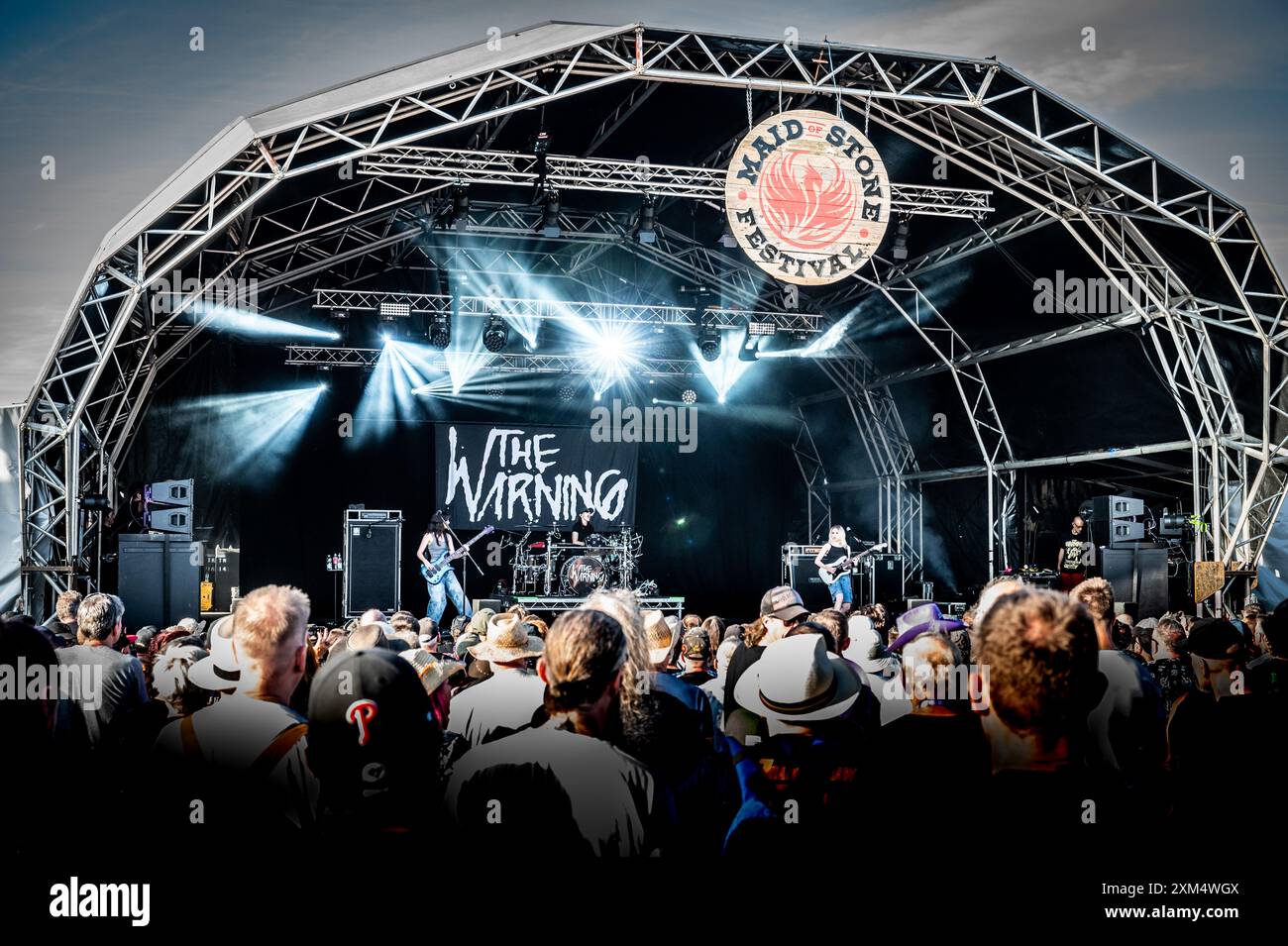 The Warning Rock Band Live Stock Photo - Alamy