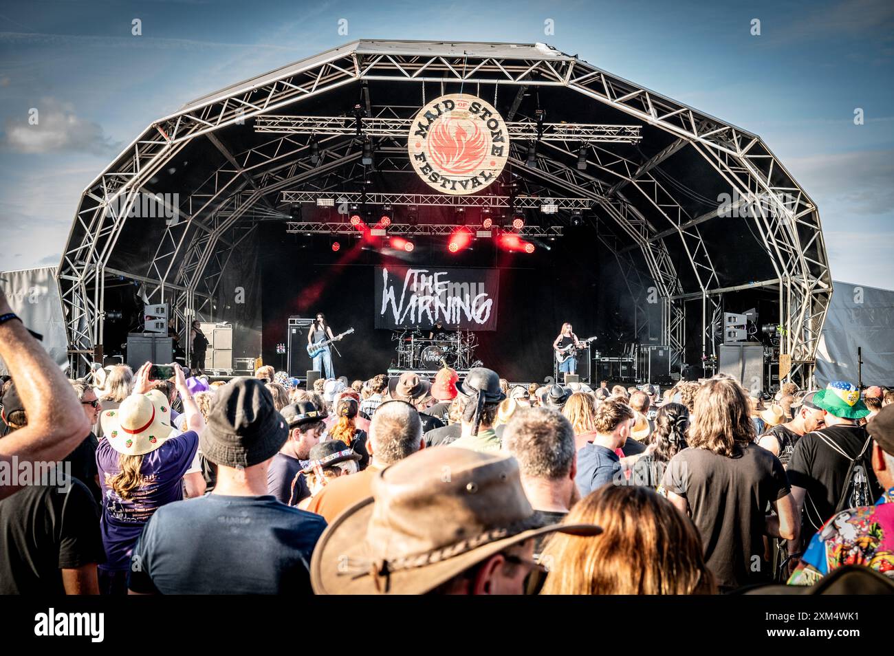 The Warning Rock Band Live Stock Photo - Alamy