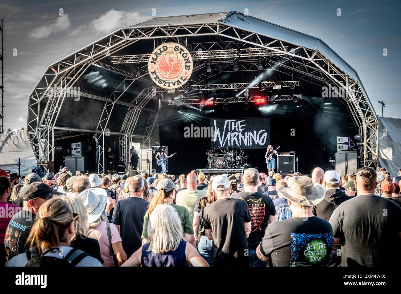 The Warning Rock Band Live Stock Photo - Alamy