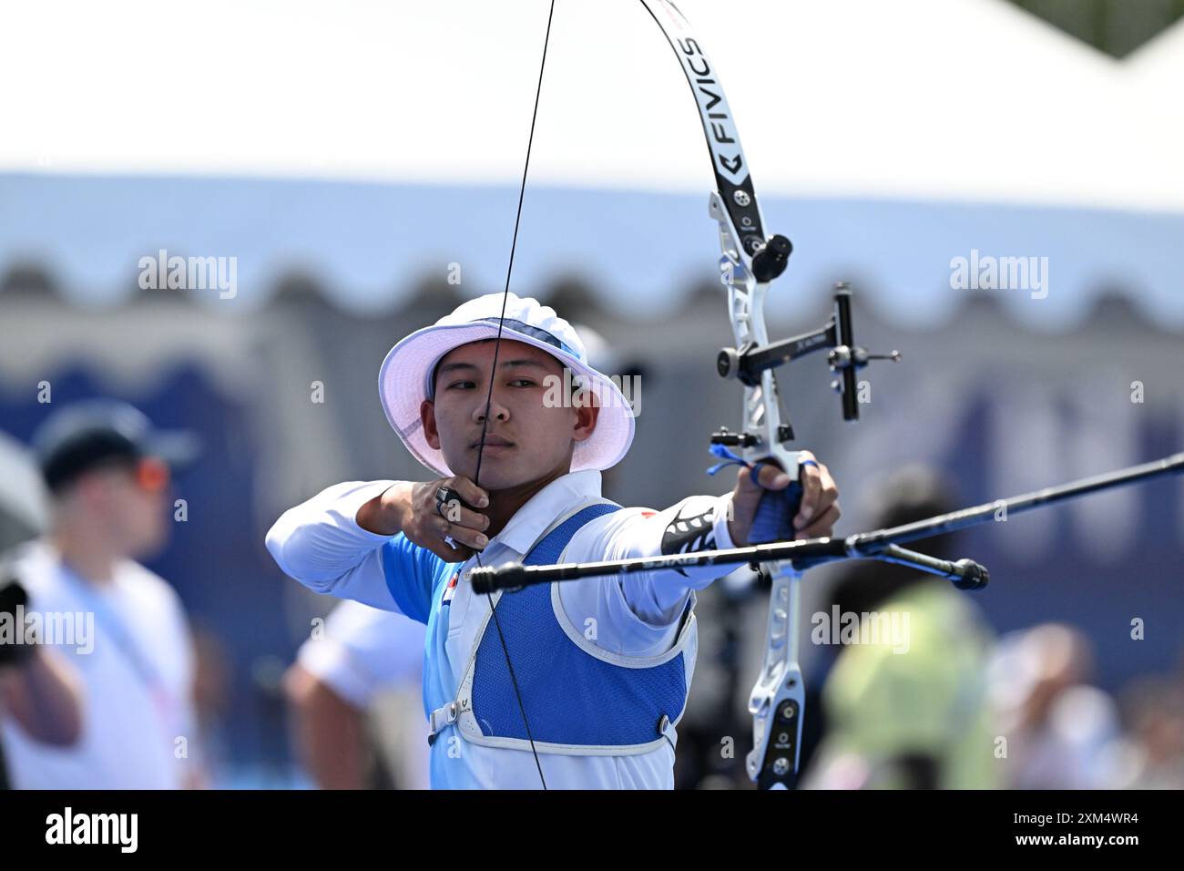 Paris-France, July 25, 2024, Archery, during the qualifying event at ...