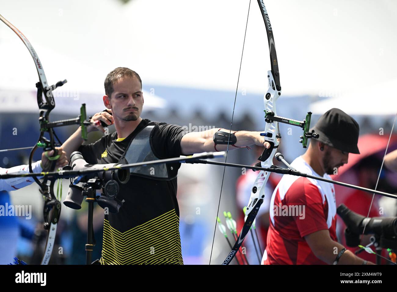 Paris-France, July 25, 2024, Archery, during the qualifying event at ...