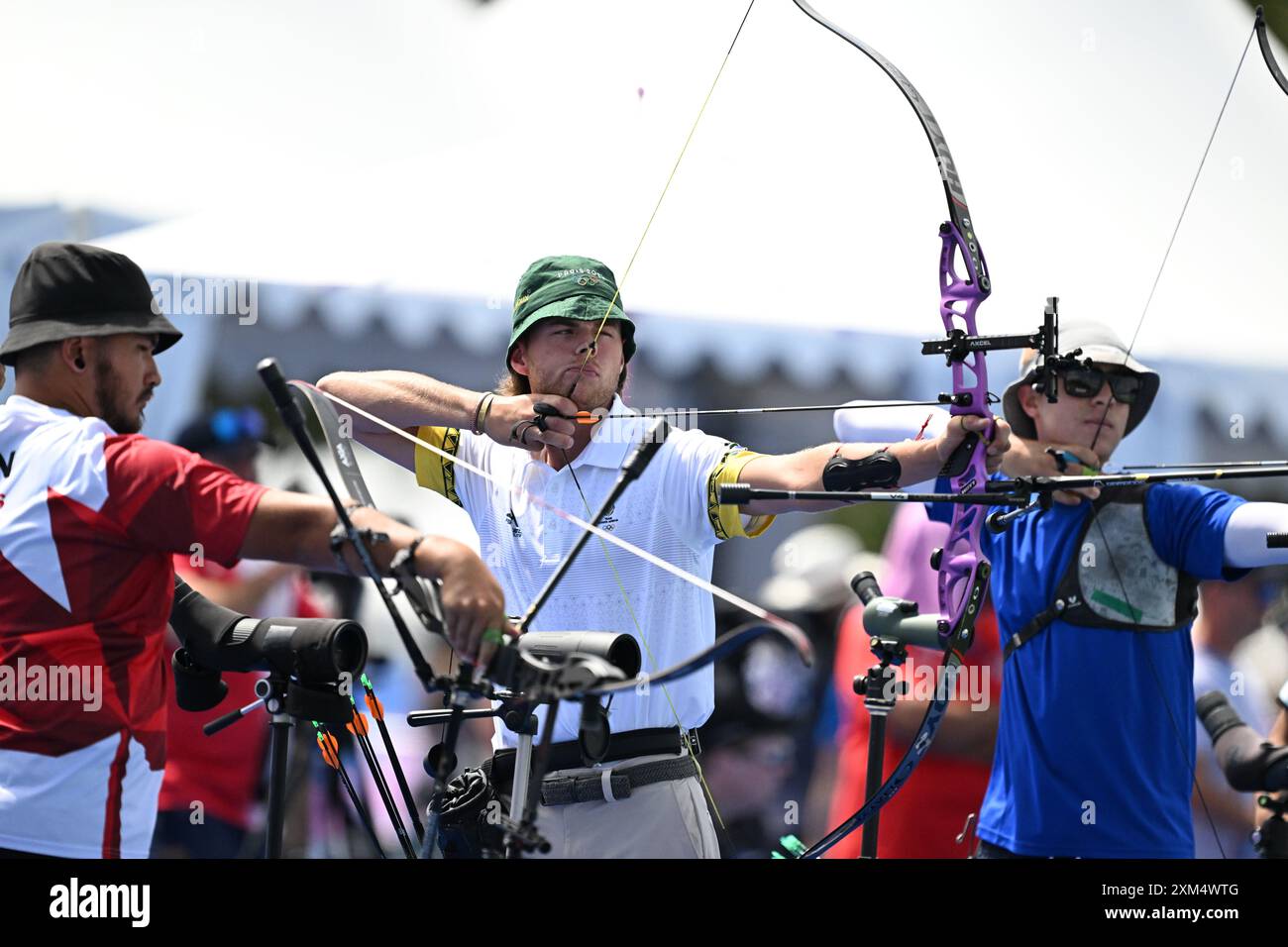 Paris-France, July 25, 2024, Archery, during the qualifying event at ...