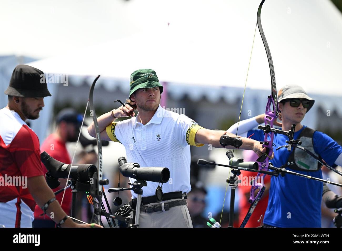 Paris-France, July 25, 2024, Archery, during the qualifying event at ...
