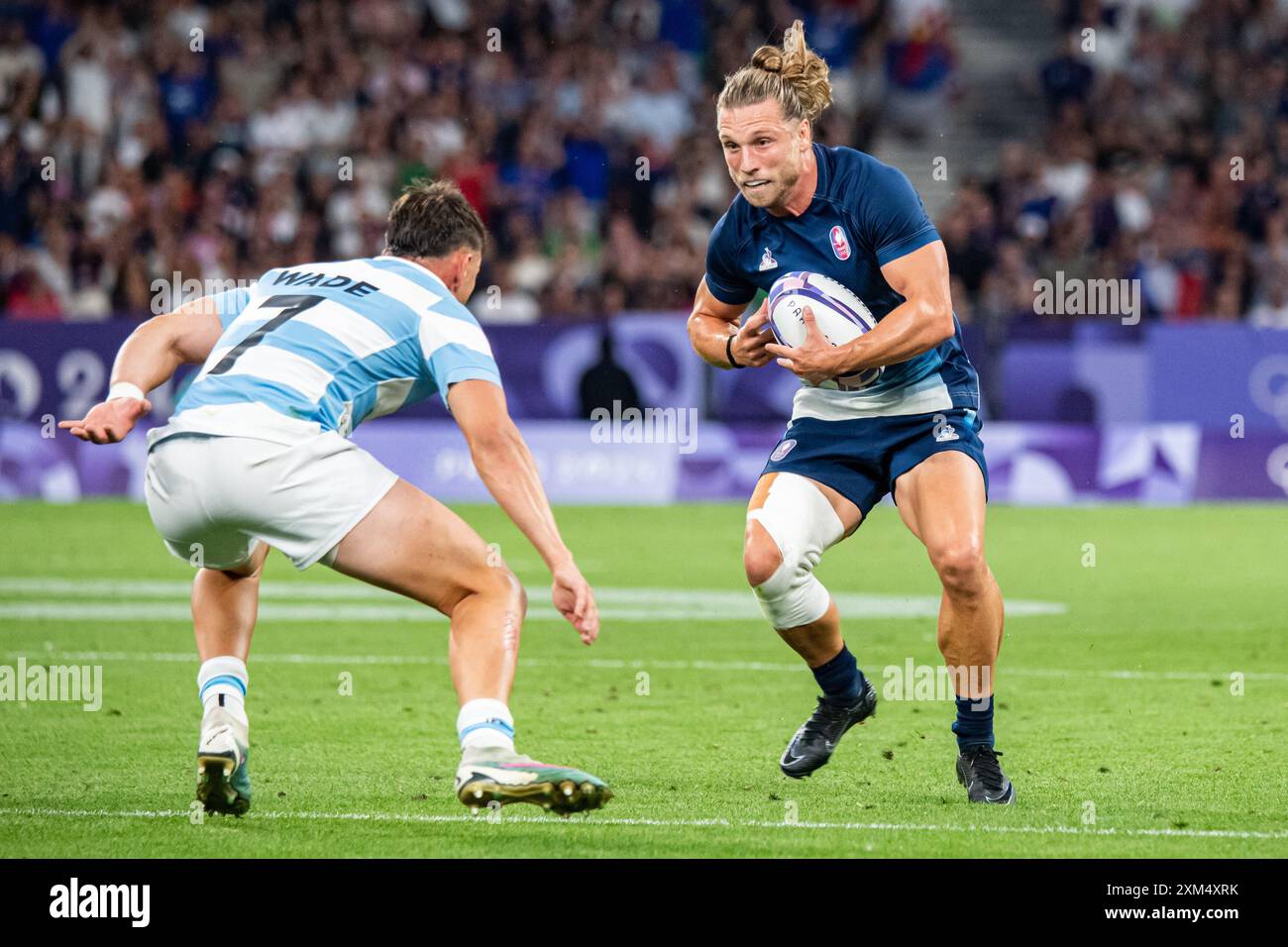 Stephen Parez Edo Martin (France) and Tobias Wade (Argentina), Rugby ...