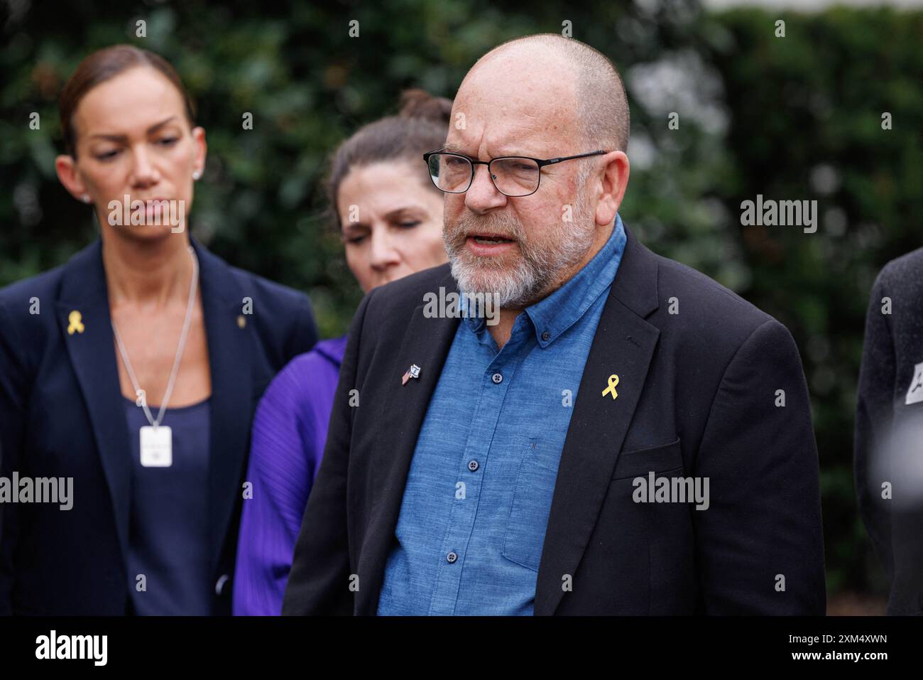 Washington, United States. 25th July, 2024. Jonathan Dekel-Chen, father ...