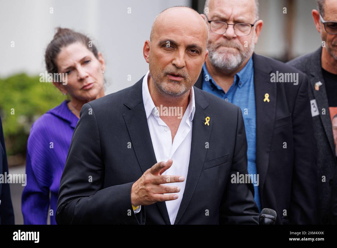 Washington, United States. 25th July, 2024. Adi Alexander, father of ...