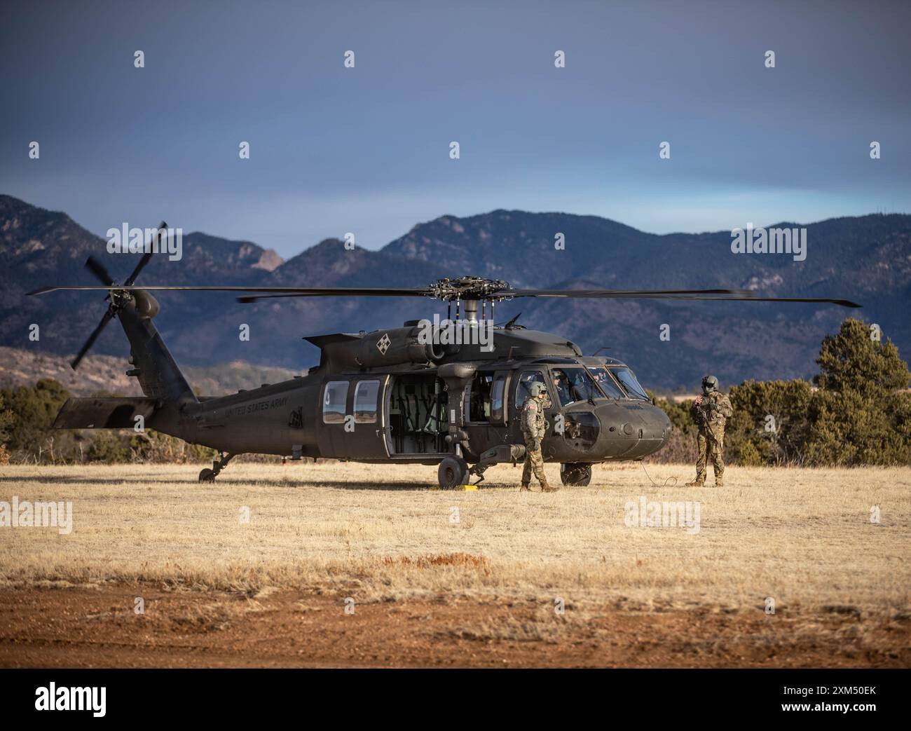 4th Combat Aviation Brigade Soldiers conduct pre-flight checks on a UH ...