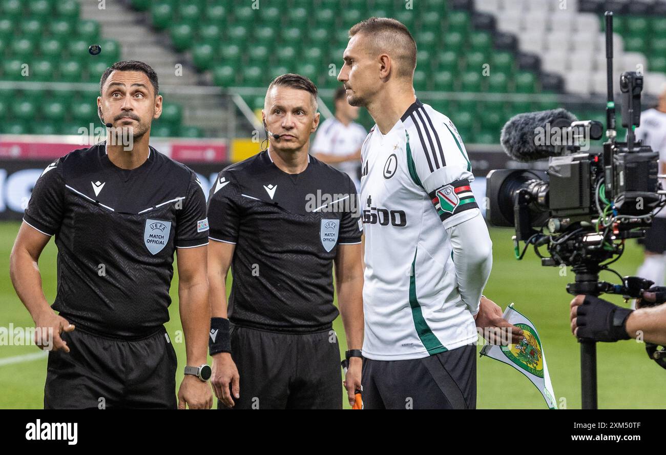 25th July 2024; The Polish Army Stadium, Warsaw, Poland; UEFA Europa ...