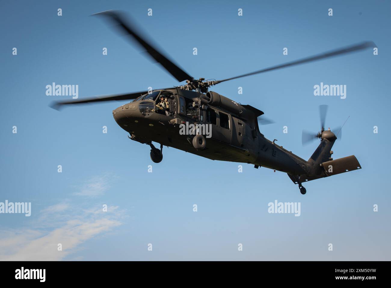 Soldiers with Bravo Co. 2/147th Assault Helicopter Battalion, 63rd ...