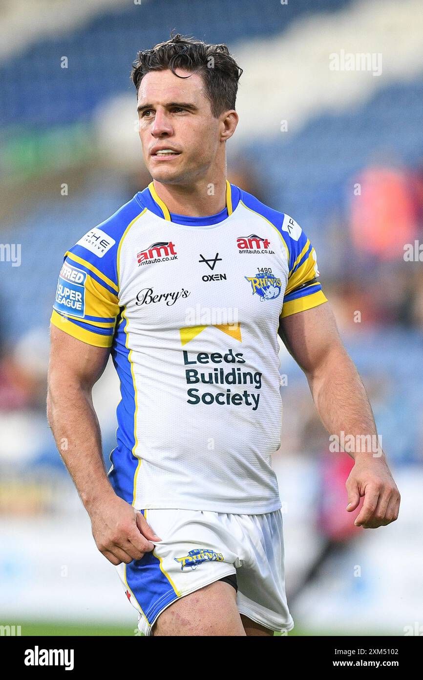 Huddersfield, England - 25th July 2024 - Brodie Croft (6) of Leeds ...