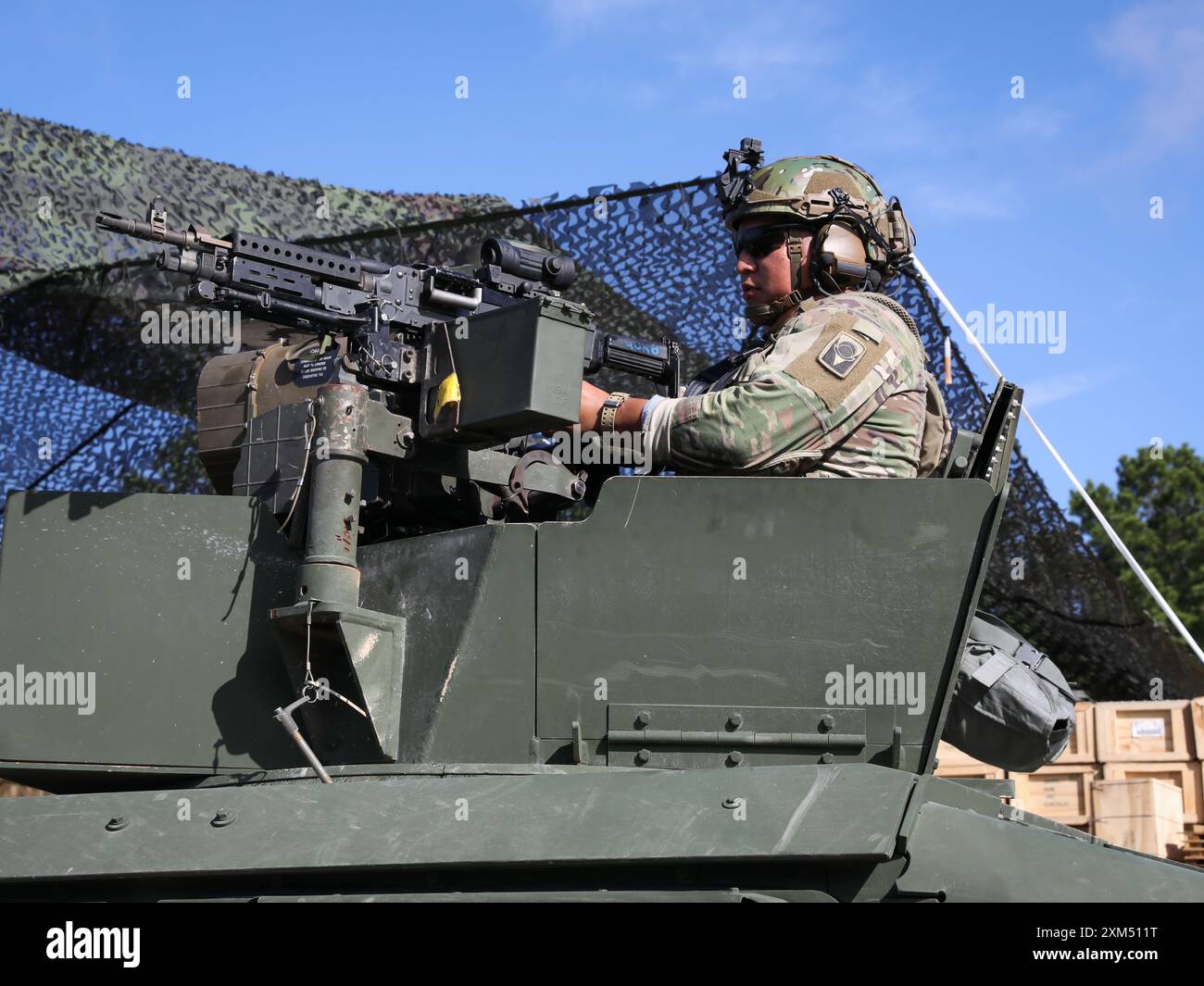 Florida Army National Guard (FLARNG) Sgt. Nicolas Colome, a cavalry ...