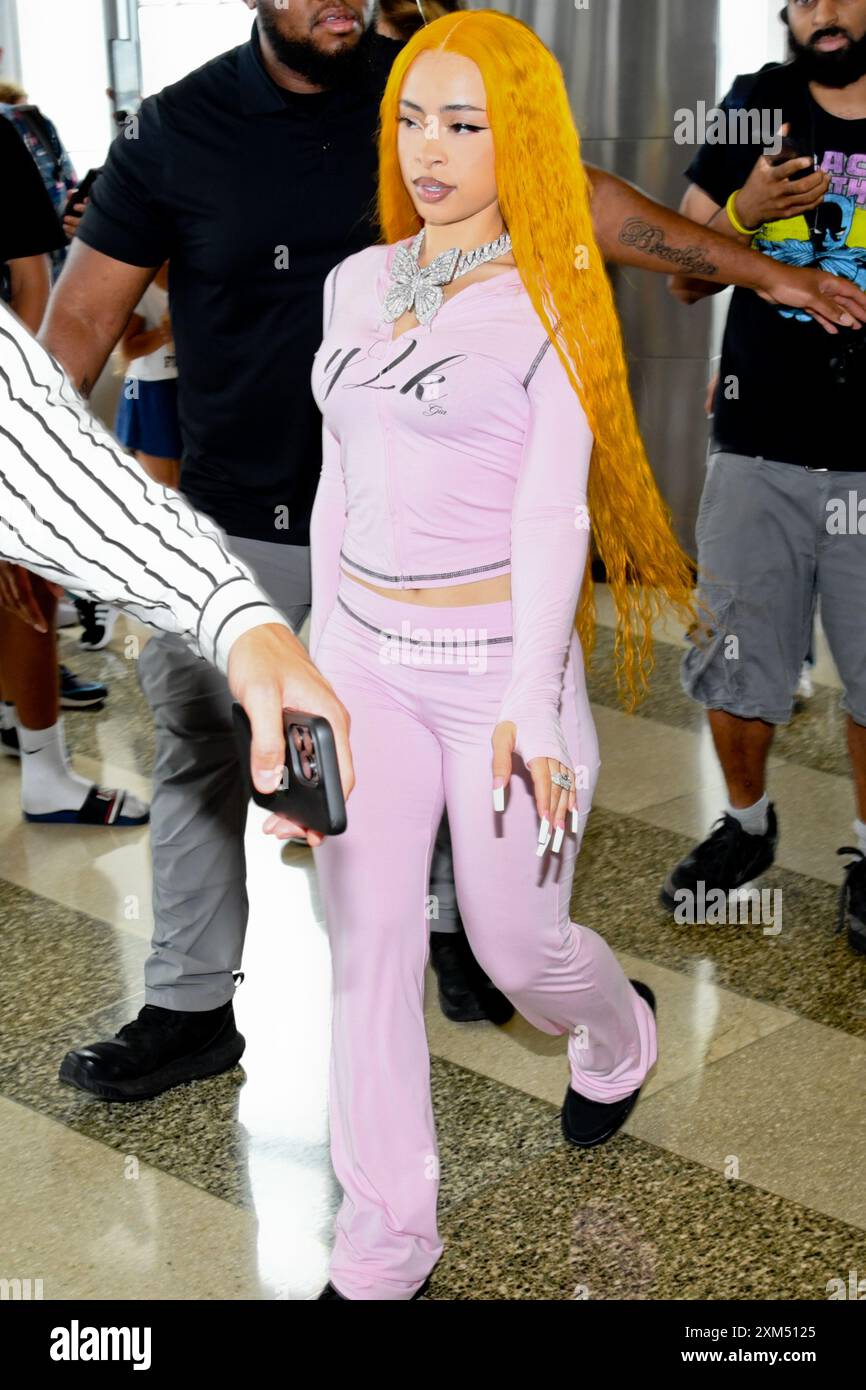 New York, USA. 25th July, 2024. Ice Spice visits the Empire State ...