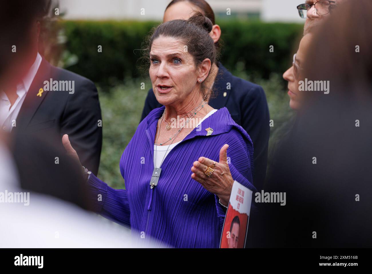 Washington, United States. 25th July, 2024. Liz Naftali, great aunt of ...