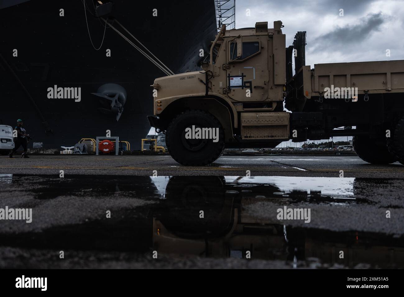 A U.S. Marine with Combat Logistics Battalion 22, Combat Logistics ...
