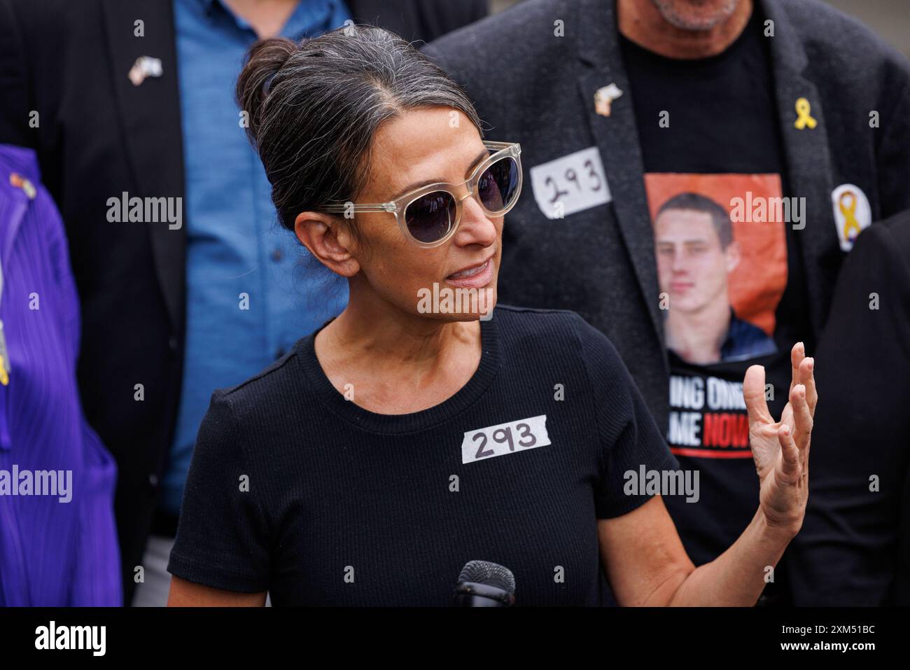 Washington, United States. 25th July, 2024. Rachel Goldberg, mother of ...