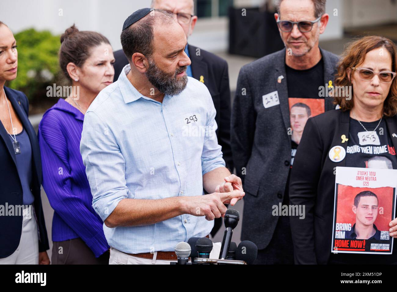 Washington, United States. 25th July, 2024. Jon Polin, father of Hersch ...
