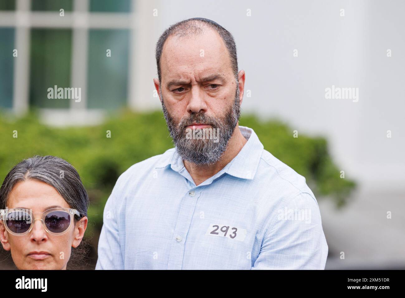 Washington, United States. 25th July, 2024. Jon Polin, father of Hersch ...