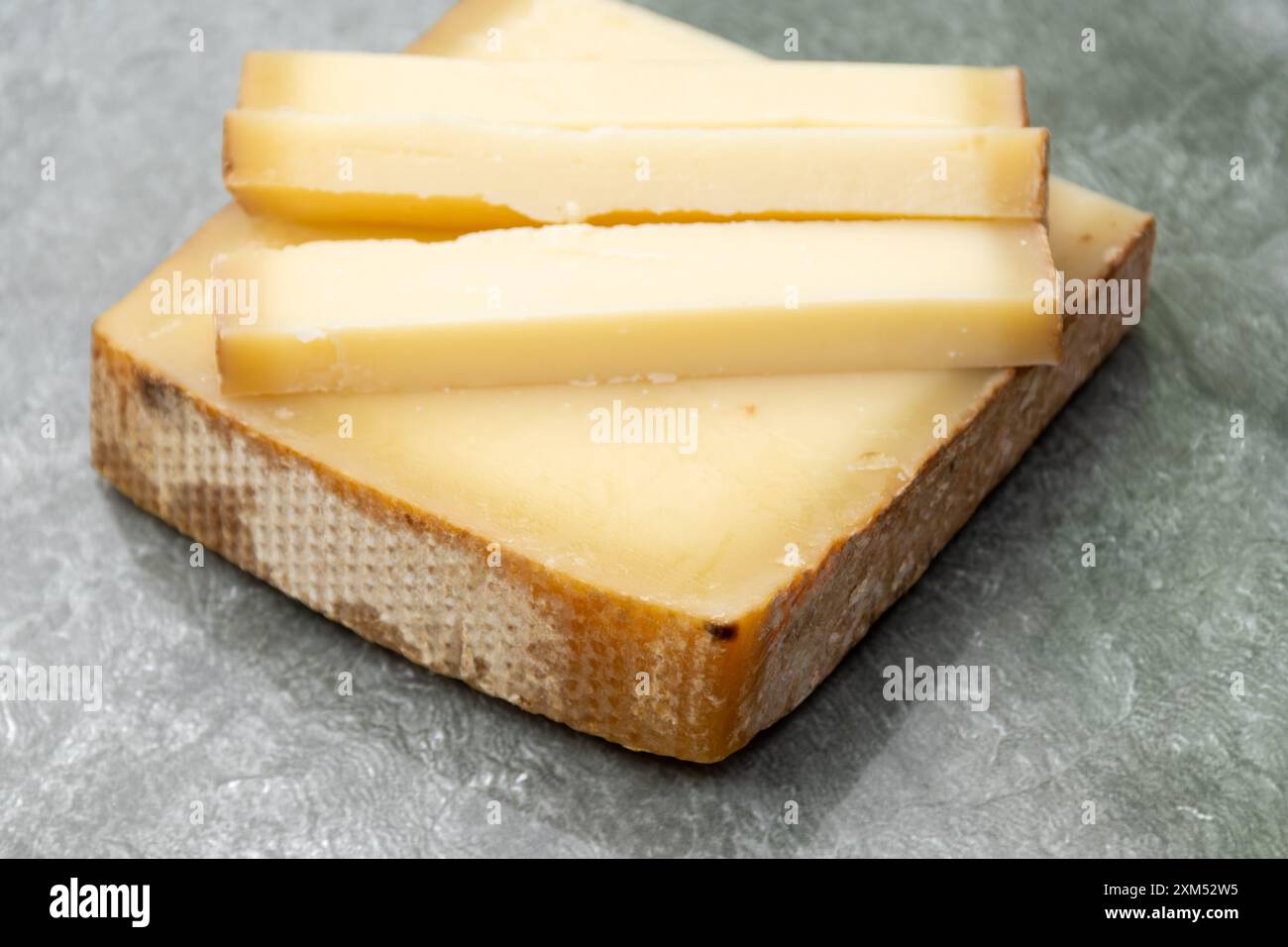 French yellow cheese Comte, varieties unpasteurised cow milk Prestige ...