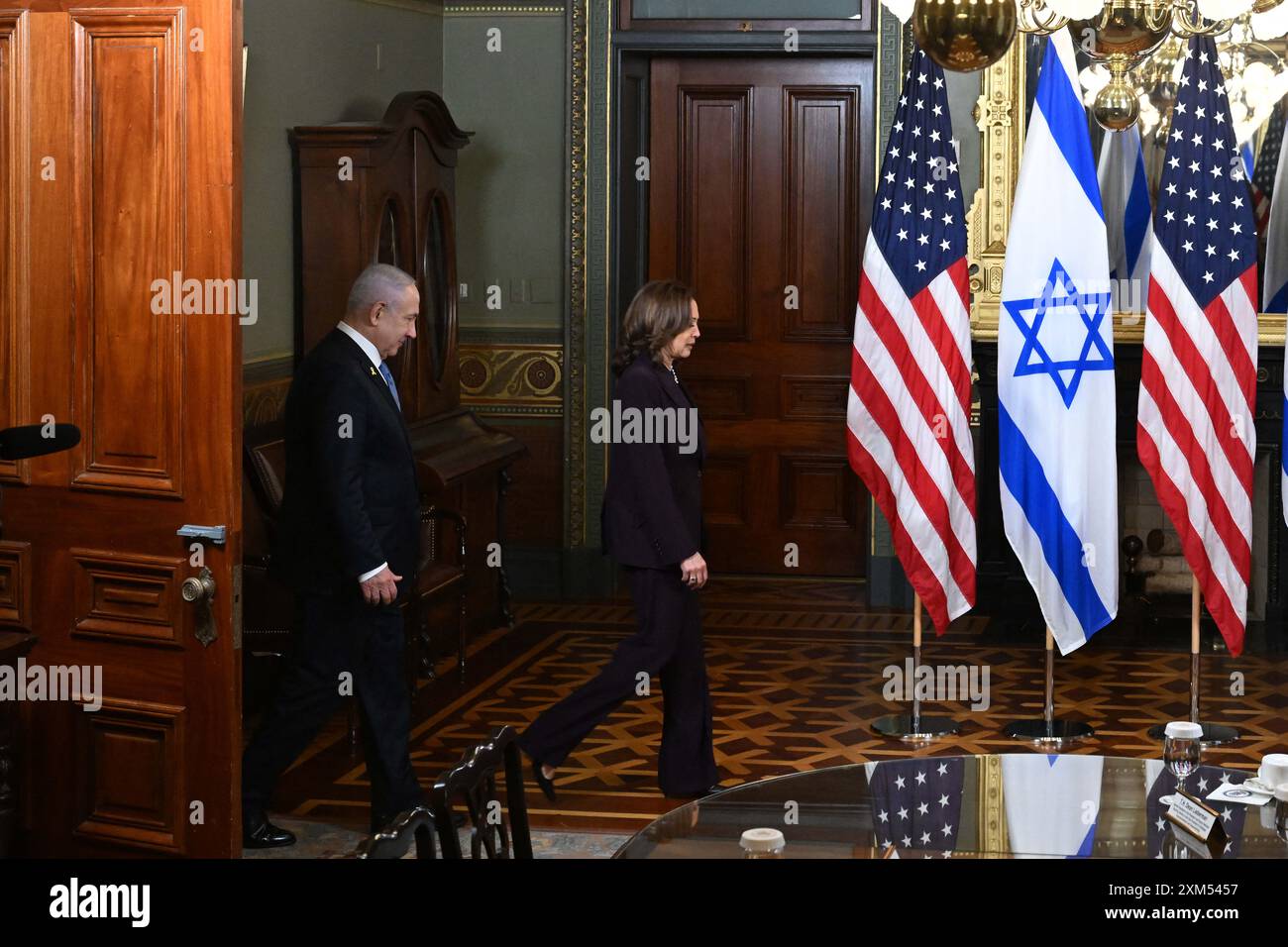 Israel Prime Minister Benjamin Netanyahu meets with U.S. Vice President ...