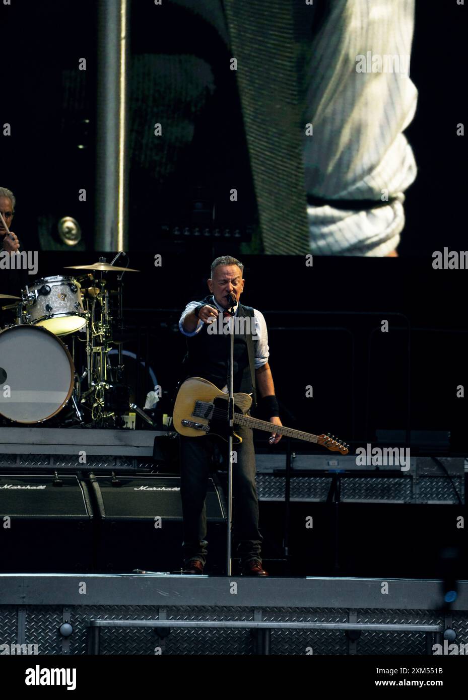 London, UK. July 25th, 2024. Bruce Springsteen and The E Street Band ...
