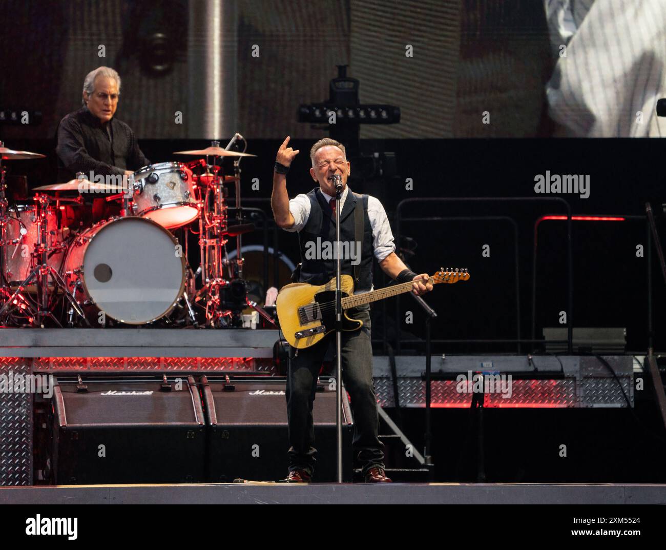 London, UK. July 25th, 2024. Bruce Springsteen and The E Street Band ...