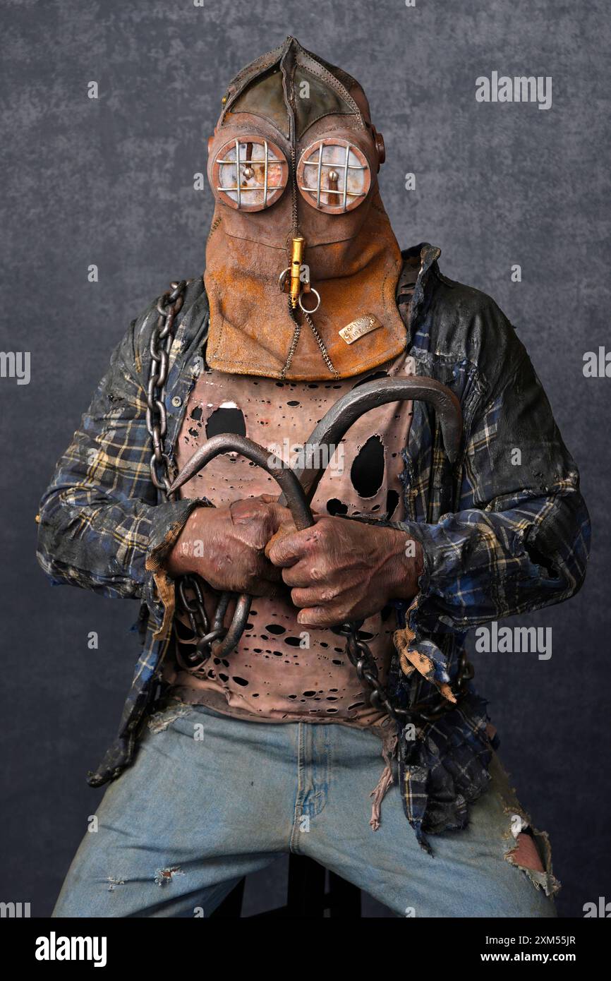 Ry Barrett, dressed as Johnny from the film "In A Violent Nature ...