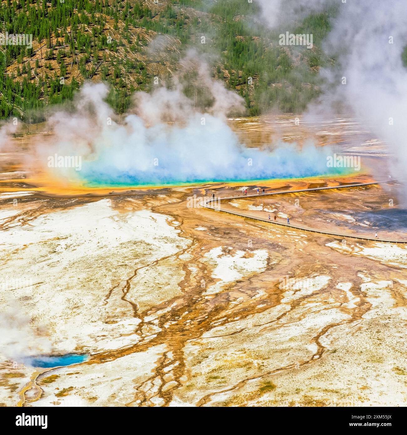 grand prismatic spring in yellowstone national park, wyoming Stock ...