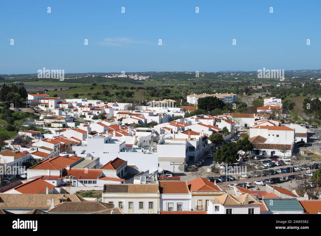 Photo of houses in portugal. White houses Stock Photo - Alamy