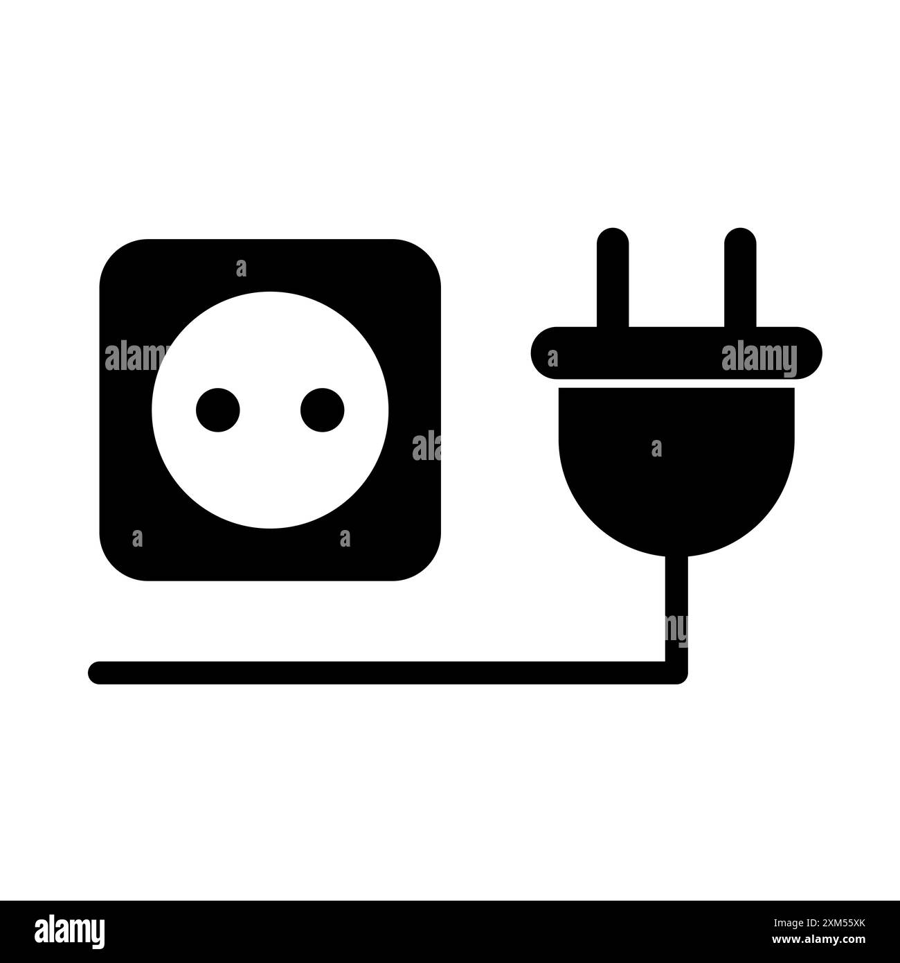Electric plug and socket icon. Vector illustration Stock Vector Image ...