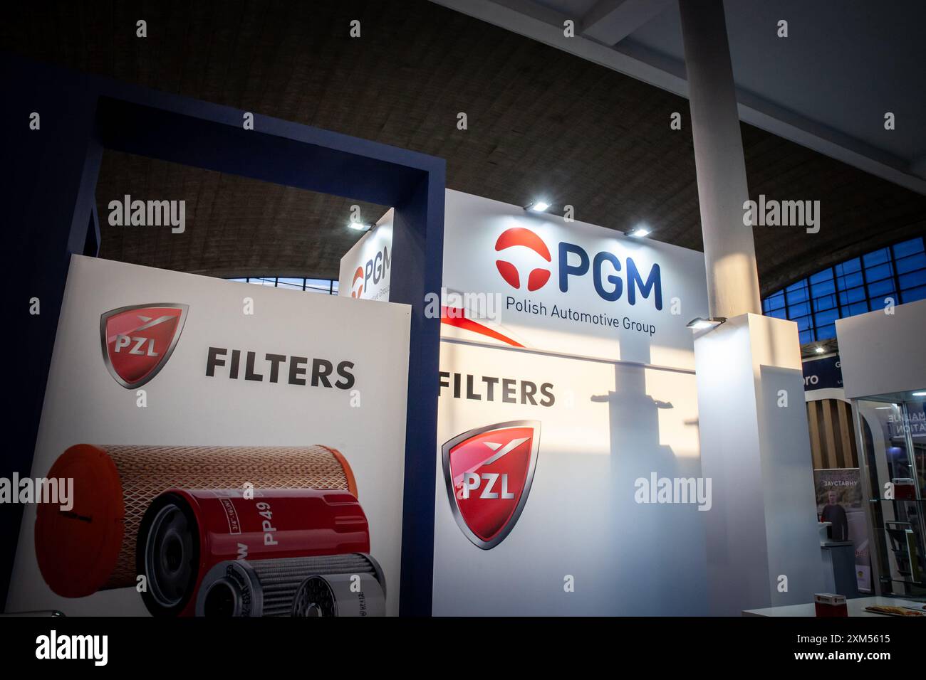 Pictures of the logos of pGM and PZL on their retailer in belgrade ...