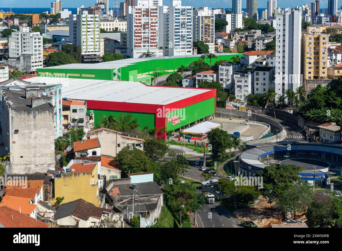 Salvador, Bahia, Brazil - July 19, 2024: View from the top of the ...