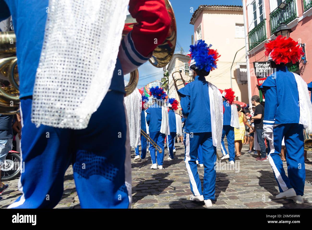 Salvador, Bahia, Brazil - July 02, 2024: Public school students are ...
