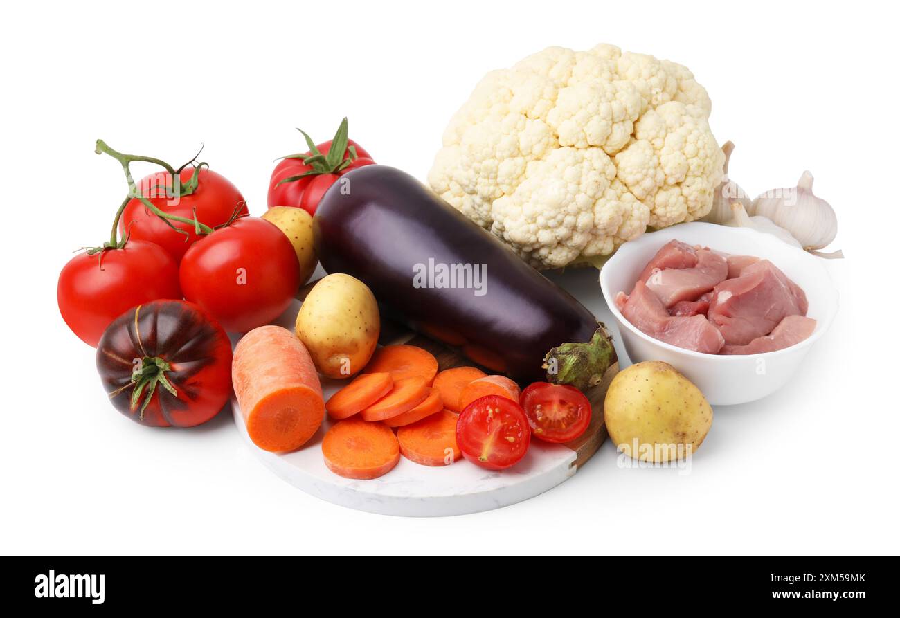 Homemade stew beef vegetables Cut Out Stock Images & Pictures - Alamy
