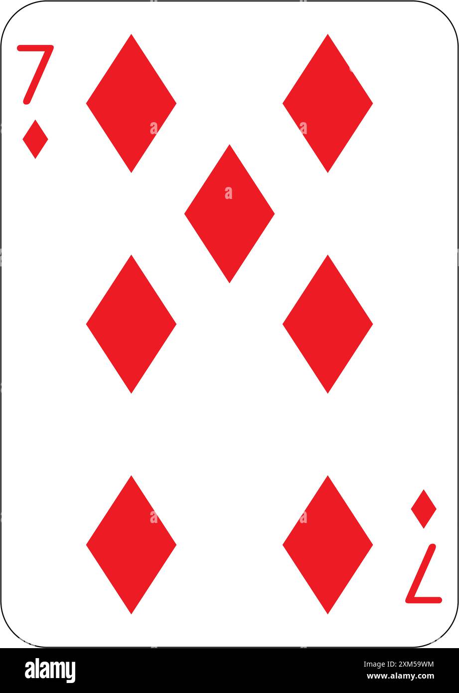 7 of diamonds hi-res stock photography and images - Alamy