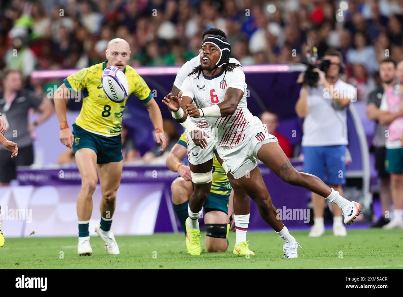 Paris, France, 25 July, 2024. Kevon Williams #6 of Team United States ...