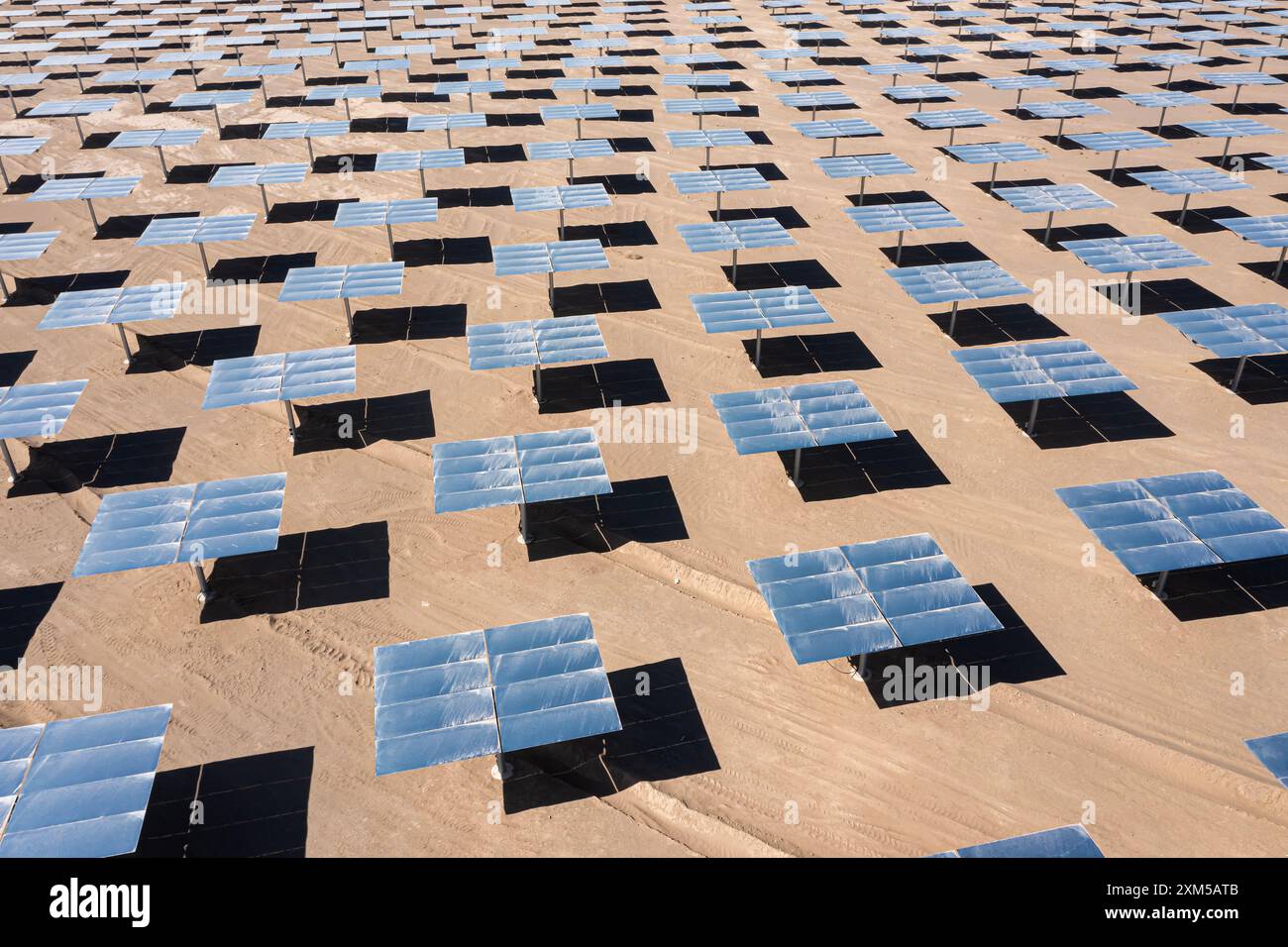 JIUQUAN, CHINA - JUNE 30, 2024 - Aerial photo of a molten salt tower ...