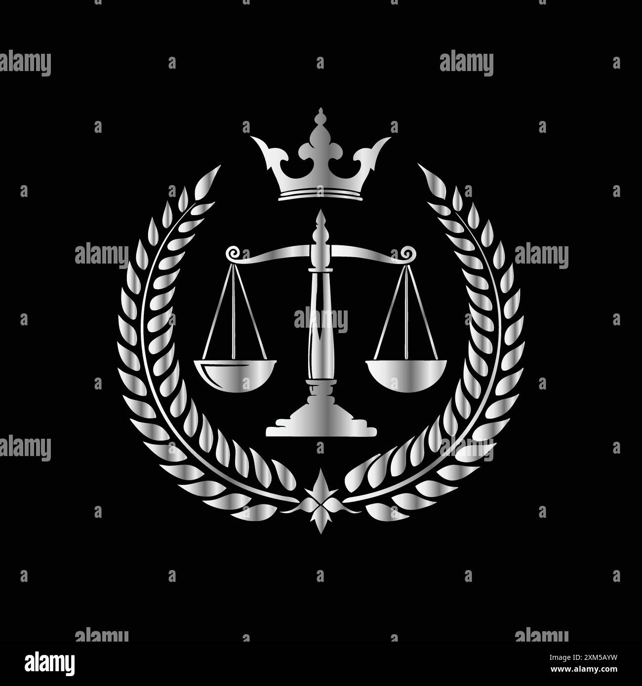 Lawyer logo design template hi-res stock photography and images - Alamy