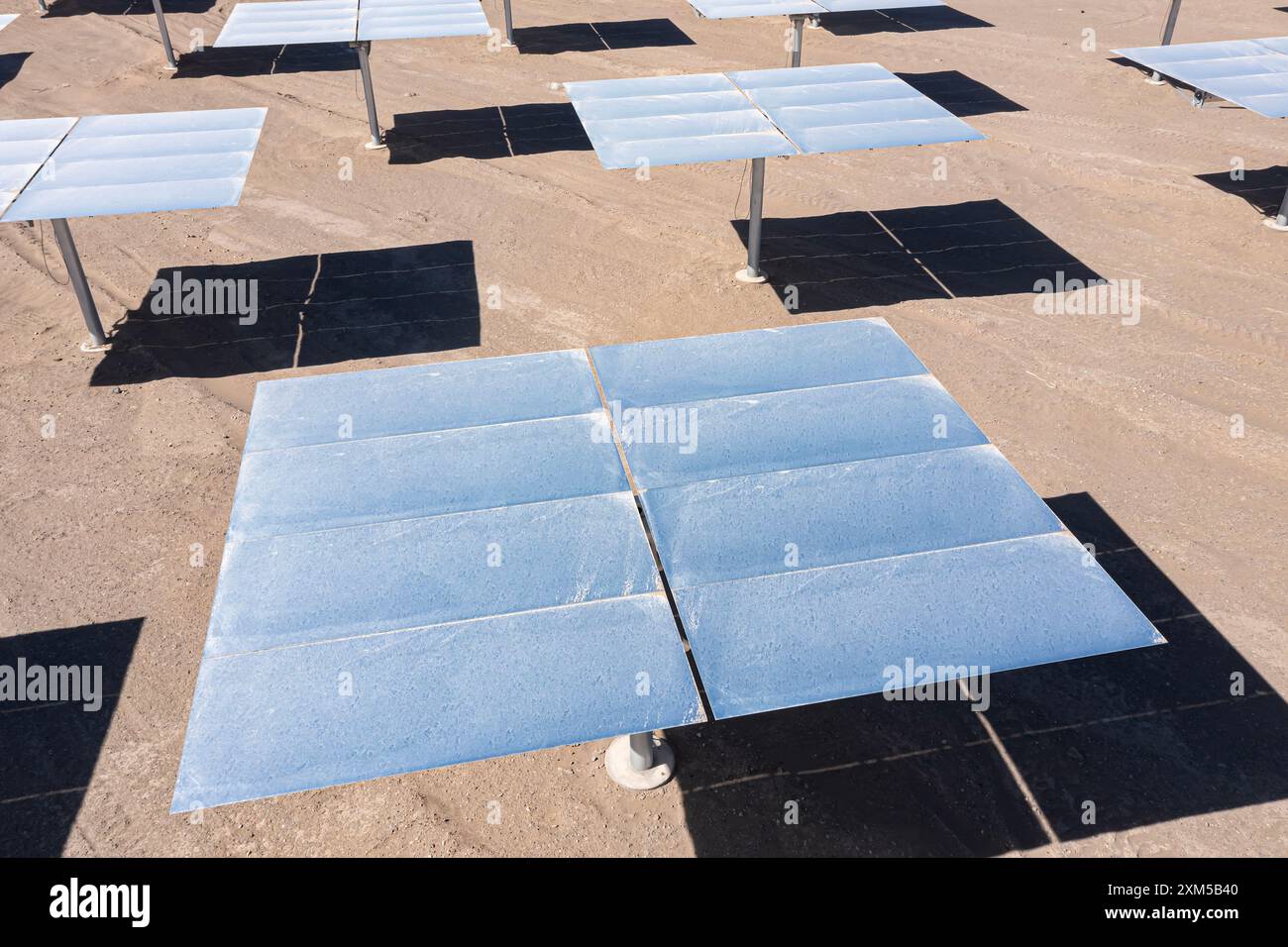 JIUQUAN, CHINA - JUNE 30, 2024 - Aerial photo of a molten salt tower ...