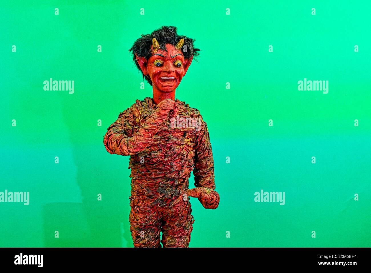 Figure of Krampus or devil. Central European tradition. The Krampus or ...