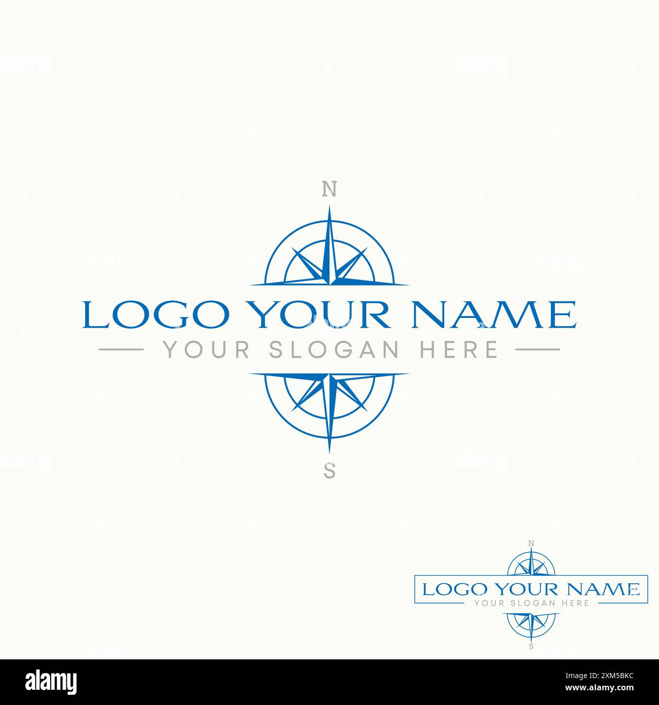 Logo design graphic concept creative premium vector stock simple emblem Compass signpost ...
