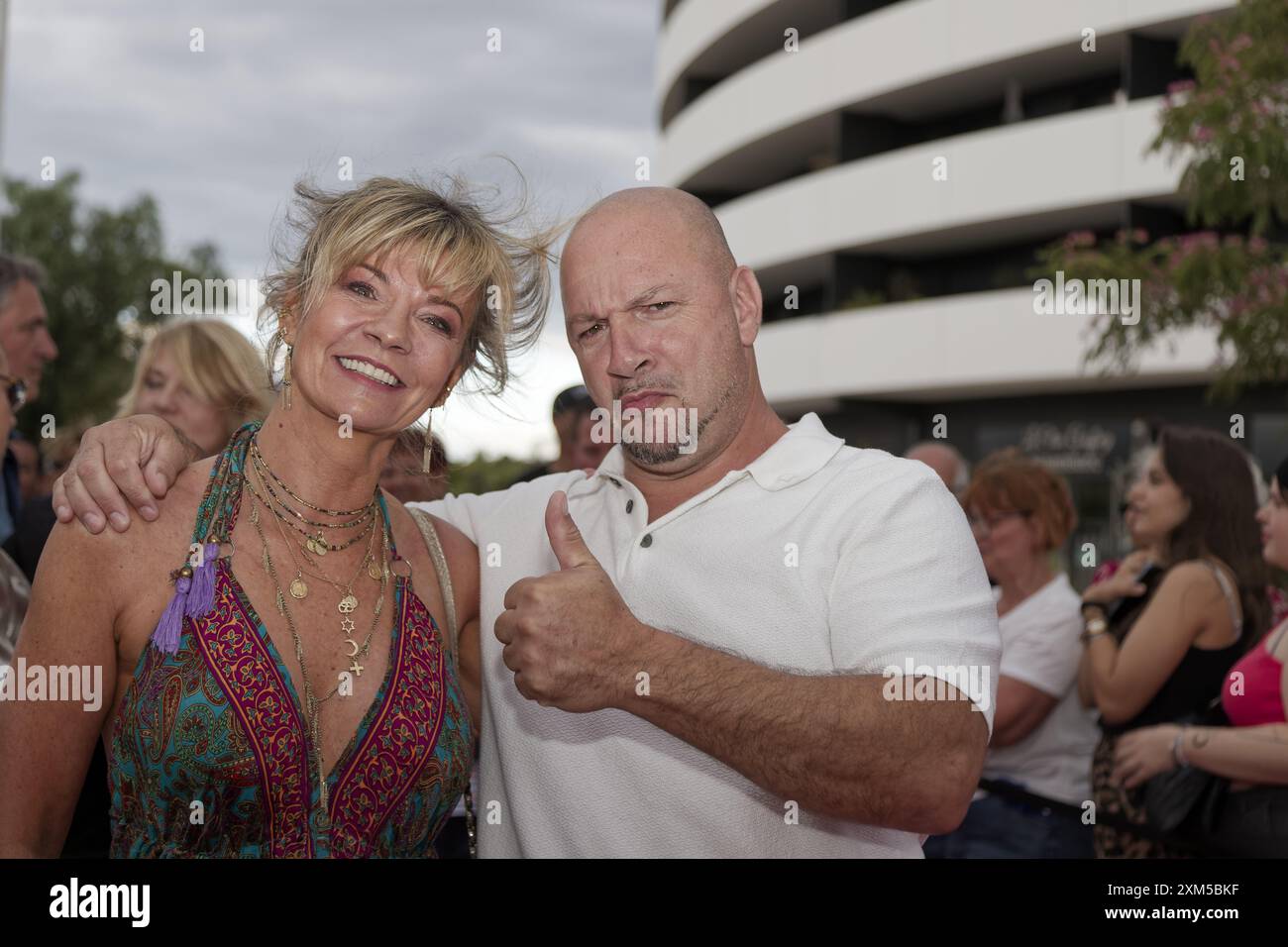Cap d’Agde, France. 23th June, 2024. Candice Berner and Thierry Obadia ...