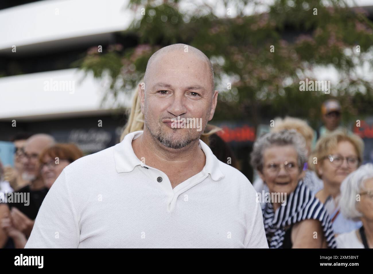 Cap d’Agde, France. 23th June, 2024. Thierry Obadia and a guest attend ...